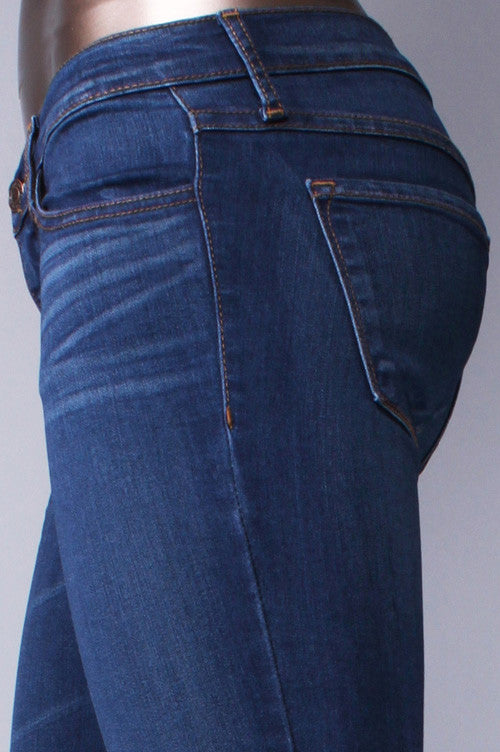 3D RESIN SOFT WASH DENIM SKINNY JEANS